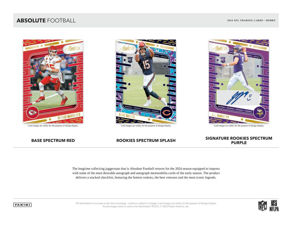 2024 Panini Absolute Football Hobby Pack – Dave & Adam's Europe
