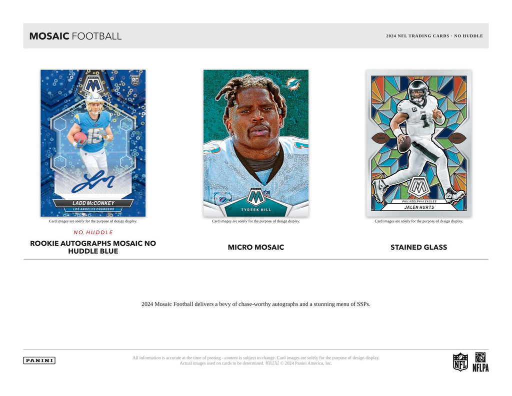 2024 Panini Mosaic No Huddle Football Pack – Dave & Adam's Europe