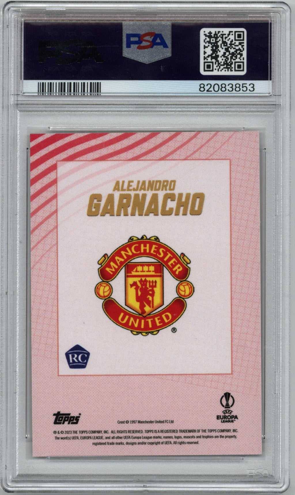 2022/23 Topps Gold X Dan Leydon UEFA Alejandro Garnacho Future Stars-A ...