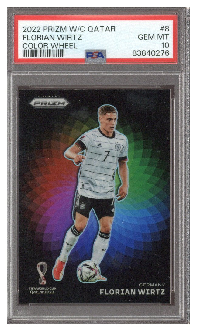2022 World Cup Prizm Florian Wirtz COLOR WHEEL PSA 10 – Dave & Adam's ...