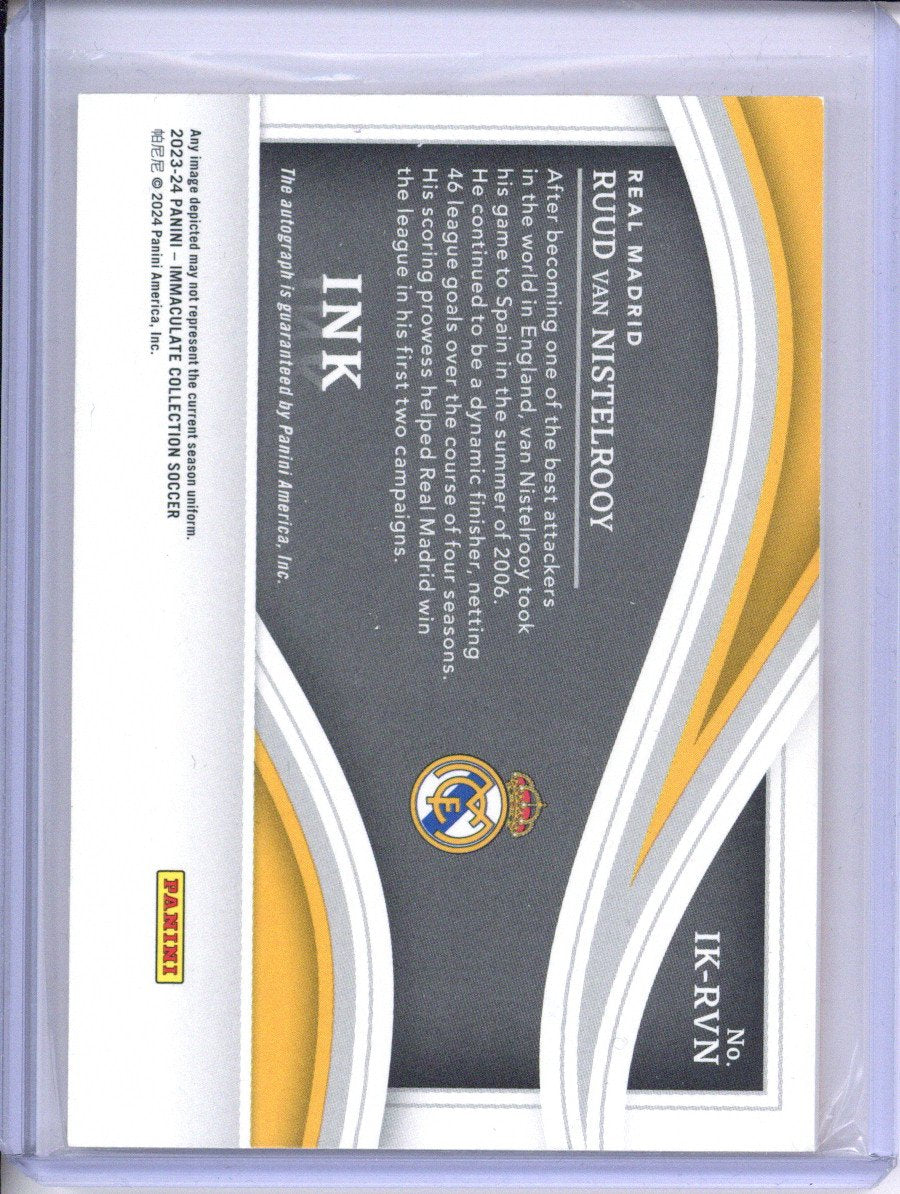 RUUD Van NISTELROOY REAL MADRID AUTO 14/20 Immaculate INK Panini 2023 ...