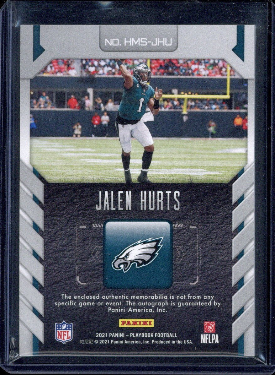 2021 Panini Playbook Jalen Hurts Hail Mary Signautres Patch /5 – Dave ...