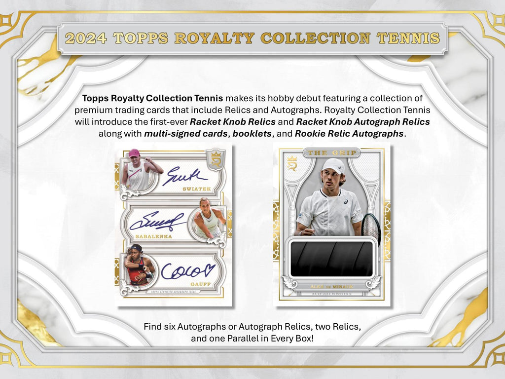 2024 Topps Royalty Collection Tennis Hobby – Dave & Adam's Europe