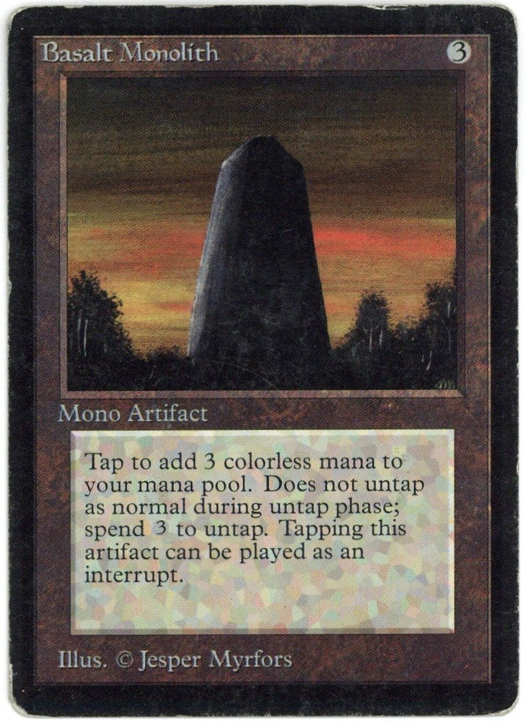 Magic the Gathering Basalt Monolith Beta – Dave & Adam's Europe